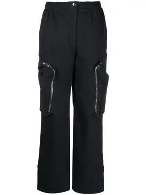 BLANCA VITA Cargo Straight Trousers - Black