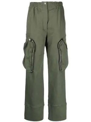 BLANCA VITA Cargo Straight Trousers - Green