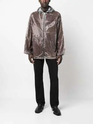 DIESEL® Coated Denim Jacket - Brown