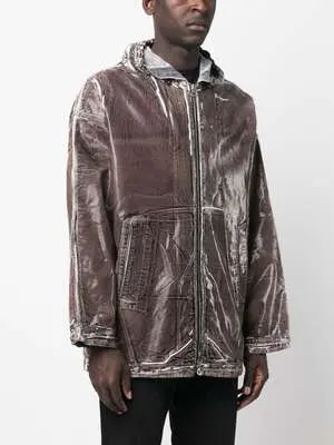 DIESEL® Coated Denim Jacket - Brown