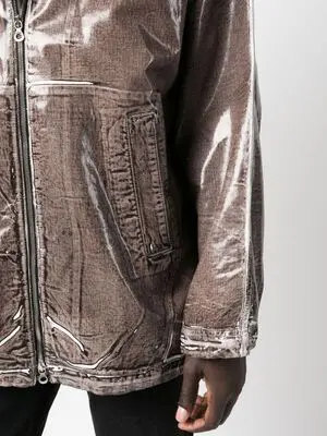 DIESEL® Coated Denim Jacket - Brown