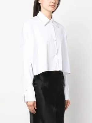 GENNY Embellished Cropped Shirt
