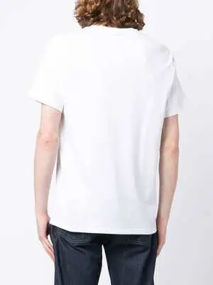 BOSS Cotton Jersey T-shirt With Logo Print - White