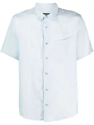 A.p.c. Short-sleeve Linen Shirt - Blue