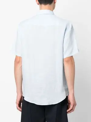 A.p.c. Short-sleeve Linen Shirt - Blue