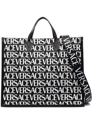 Versace Logo-print Tote Bag