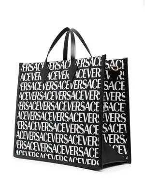 Versace Logo-print Tote Bag