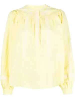 Zadig&Voltaire Embroidered Peasant Blouse