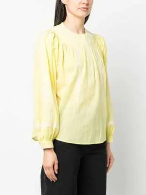 Zadig&Voltaire Embroidered Peasant Blouse