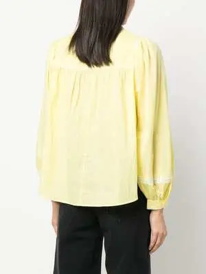 Zadig&Voltaire Embroidered Peasant Blouse