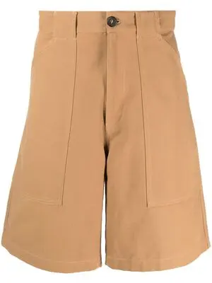 A.p.c. Melbourne Cotton Canvas Shorts - Brown