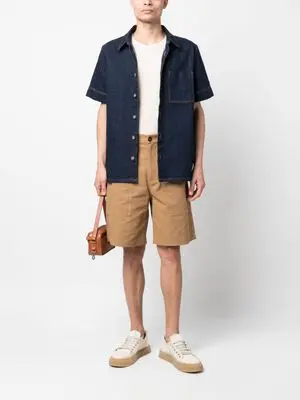 A.p.c. Melbourne Cotton Canvas Shorts - Brown