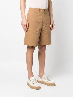 A.p.c. Melbourne Cotton Canvas Shorts - Brown