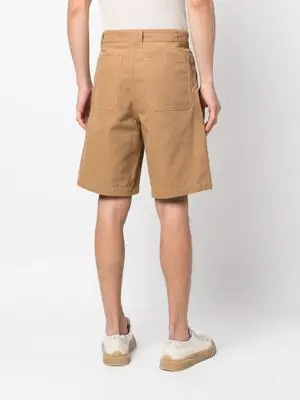 A.p.c. Melbourne Cotton Canvas Shorts - Brown