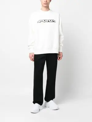 AMBUSH Logo-print Long-sleeve Sweatshirt - White