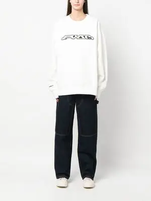 AMBUSH Logo-print Long-sleeve Sweatshirt - White