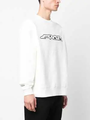 AMBUSH Logo-print Long-sleeve Sweatshirt - White