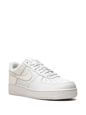 Nike Air Force 1 Pony Hair Heel Sneakers - White