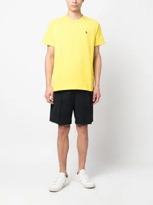 Polo Ralph Lauren Embroidered-logo Cotton T-shirt - Yellow