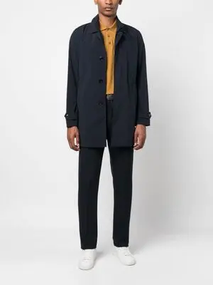 FAY Single-breasted Coat - Blue