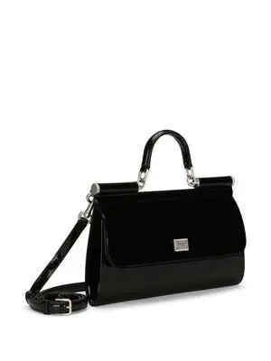 Dolce & Gabbana Kim Sicily Leather Tote Bag - Black