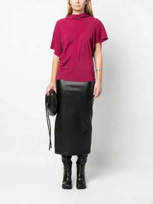 Rick Owens Asymmetric Draped Blouse