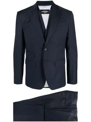 Dsquared2 Single-breasted Three-piece Suit - Blue