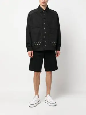 Khrisjoy Eyelet-embellished Military Jacket