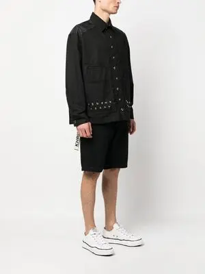 Khrisjoy Eyelet-embellished Military Jacket