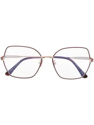 TOM FORD Octagon Frame Glasses - Gold