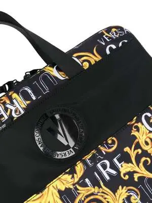 Versace Baroque Logo-print Laptop Bag