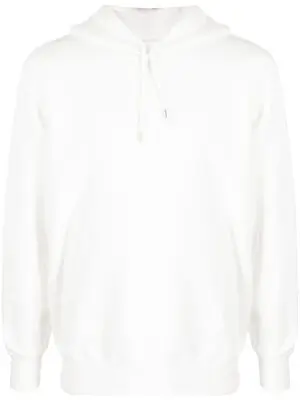 C.P. COMPANY Spray-paint Effect Cotton Hoodie - White