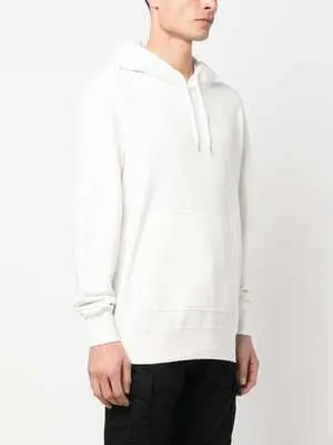 C.P. COMPANY Spray-paint Effect Cotton Hoodie - White
