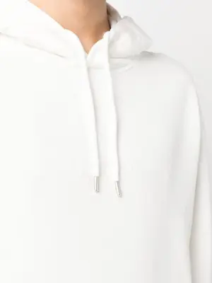 C.P. COMPANY Spray-paint Effect Cotton Hoodie - White