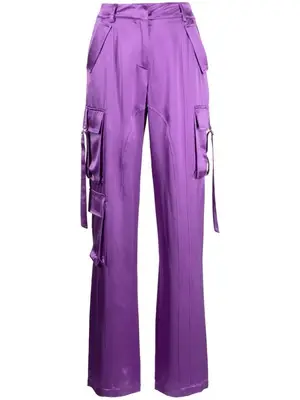 Retrofete Straight-leg Cargo Trousers - Purple
