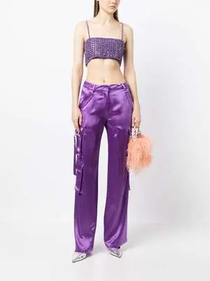 Retrofete Straight-leg Cargo Trousers - Purple