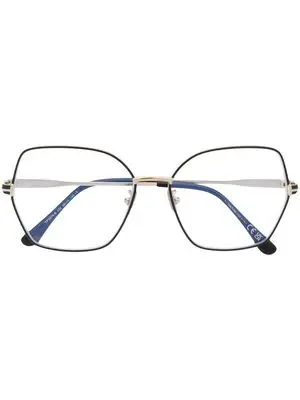 TOM FORD Metal Butterfly Frame Glasses - Gold
