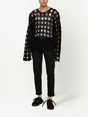 Dolce & Gabbana Open-knit Cotton Jumper