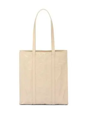Prada Nappa Leather Tote Bag - Neutrals