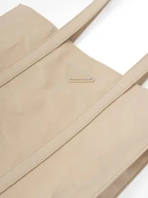 Prada Nappa Leather Tote Bag - Neutrals