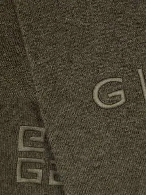 Givenchy Logo-embroidery Wool Scarf