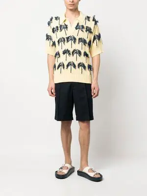 JIL SANDER Palm-tree Polo Shirts