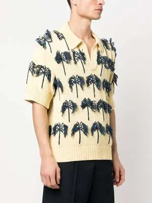 JIL SANDER Palm-tree Polo Shirts