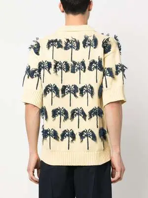 JIL SANDER Palm-tree Polo Shirts