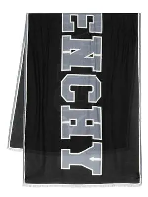 Givenchy Logo-print Lightweight Scarf - Black