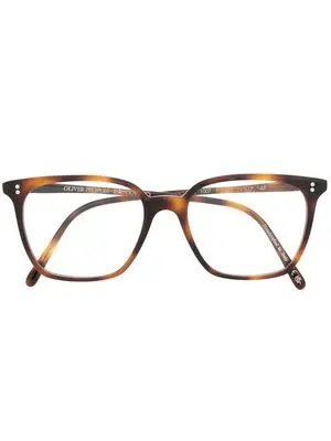 Oliver Spencer Tortoiseshell Square-frame Glasses - Brown