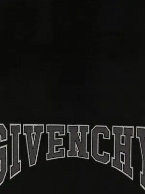 Givenchy Intarsia-knit Logo Scarf - Black