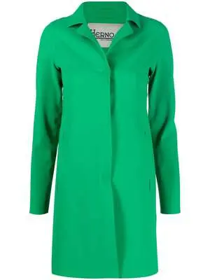 Herno First Act Single-breasted Coat - Green