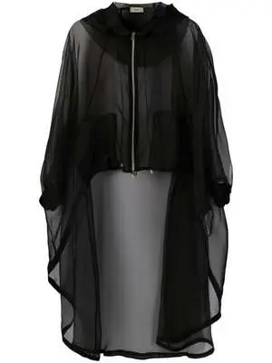Herno Chiffon Hooded Cape