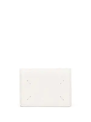 MAISON MARGIELA Four-stitch Leather Bi-fold Wallet - White